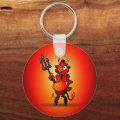 Fat red devil keychain | Zazzle