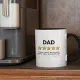 Father 5 Star Rating | Best Dad Ever Mug | Zazzle