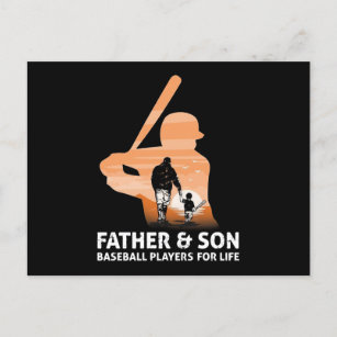 Father And Son Baseball Silhouette