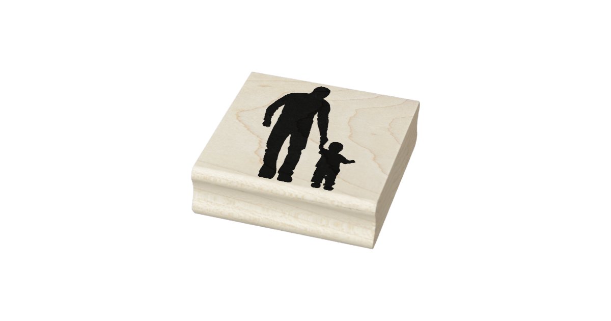 Father and Son Rubber Stamp | Zazzle