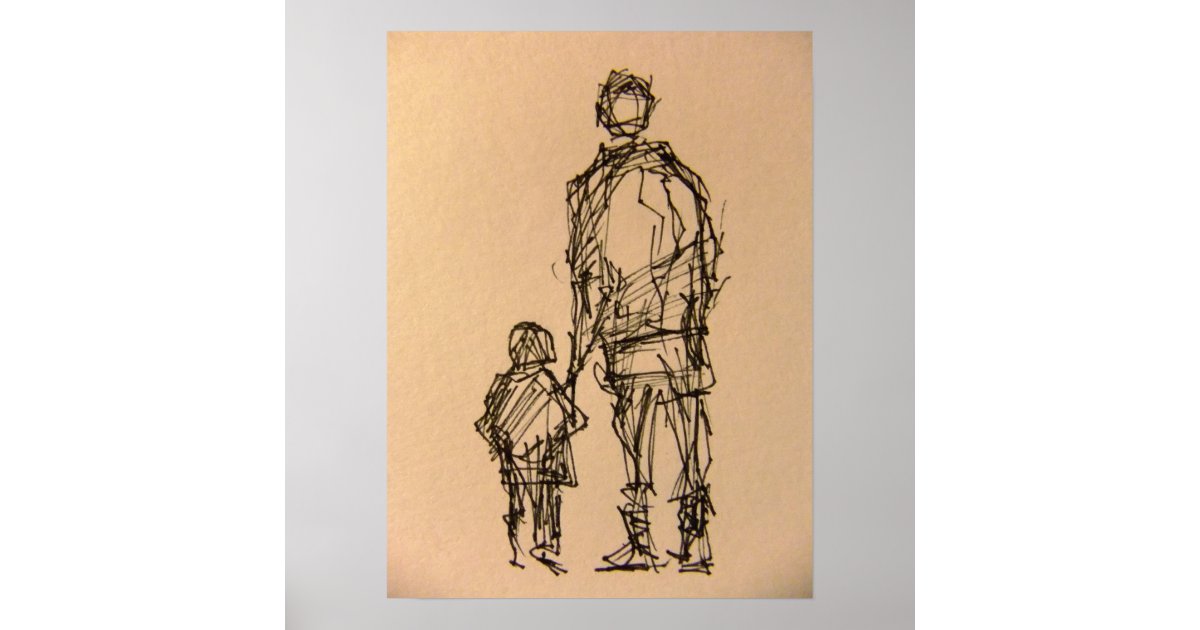 Father&Child Poster | Zazzle