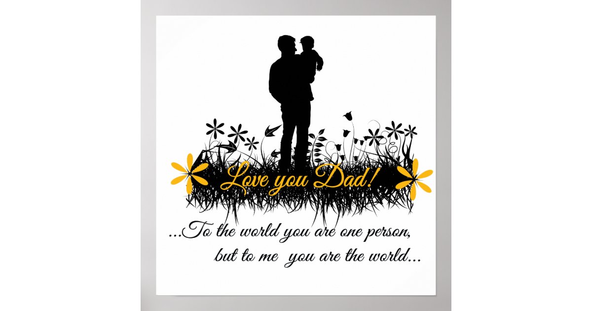Father Day quote Poster | Zazzle