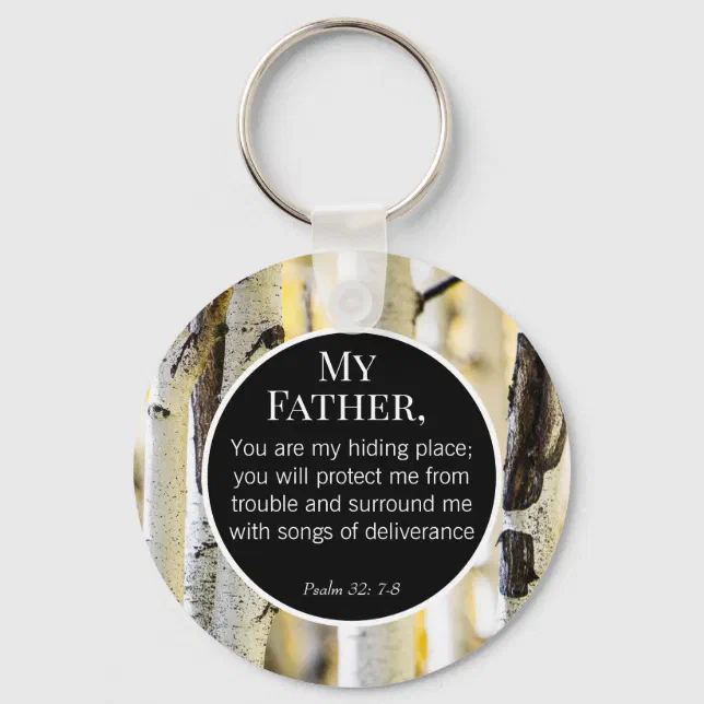 Father Day Themes Church Bible Verse Keychain | Zazzle