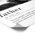 Father Definition Poster Father's Day Custom Photo | Zazzle