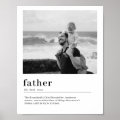 Father Definition Poster Father's Day Custom Photo | Zazzle