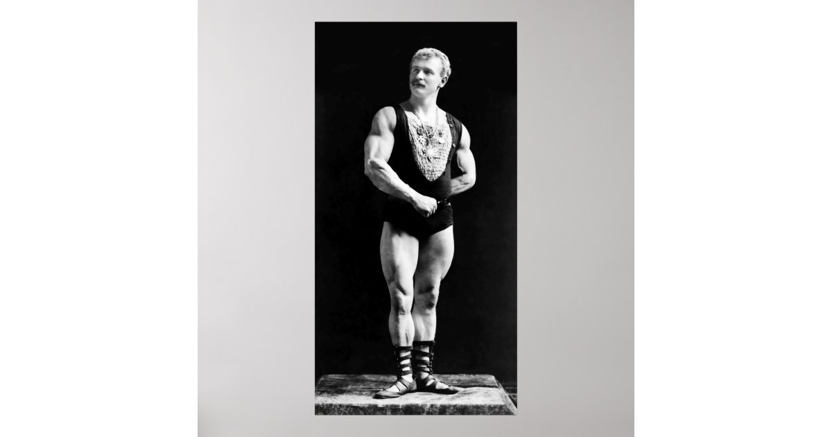 FATHER of BODYBUILDING - EUGEN SANDOW 1893 Poster | Zazzle