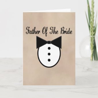Father of the Bride Card | Zazzle