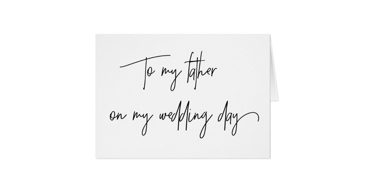 Father of the Bride Card | Zazzle