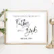 Father of the Bride Reserved Seat Memorial Wedding Poster | Zazzle