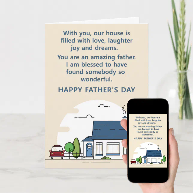 Father’s Day Happy Home Card from Family | Zazzle