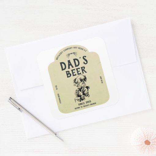 Father's beer label | Zazzle