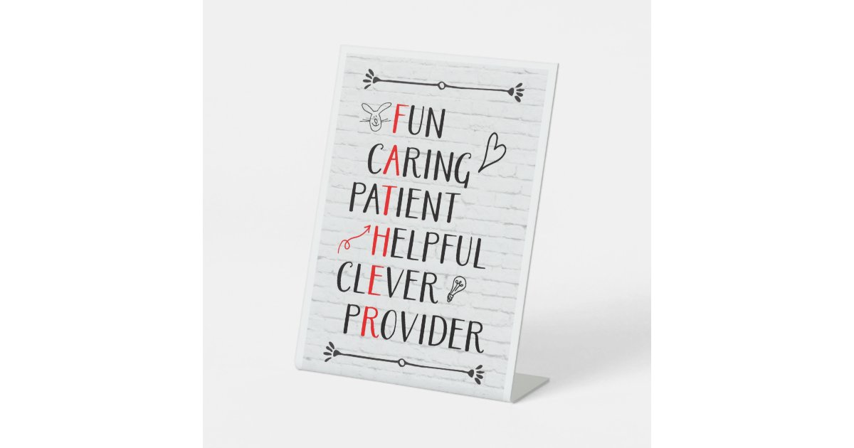 Father's Day Acrostic Pedestal Sign | Zazzle
