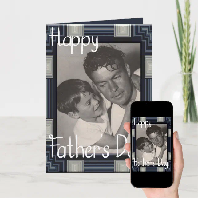Father's Day Add Your Own Photo Custom Card | Zazzle