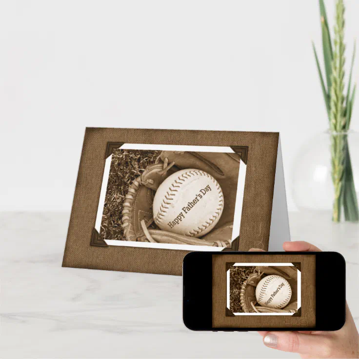Father's Day baseball Card | Zazzle
