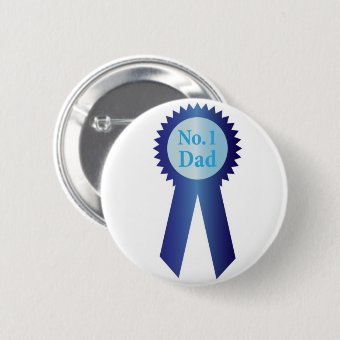 Fathers Day Best Dad Award Ribbon Button | Zazzle