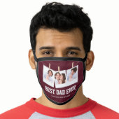 Father's Day | Best Dad Ever 3 Photo Collage Face Mask | Zazzle