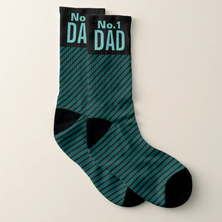 Father's Day | Best Dad | No. 1 Dad Socks | Zazzle