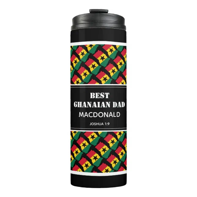 Father's Day BEST GHANAIAN DAD Ghana Custom Thermal Tumbler | Zazzle
