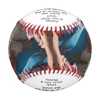 Father's Day/Birthday From Kids to Dad Photo Baseball | Zazzle