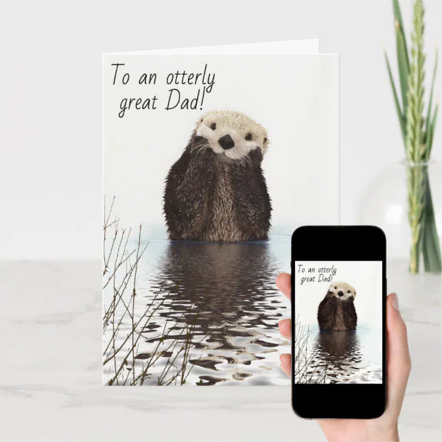 Father's Day Card Otter | Zazzle