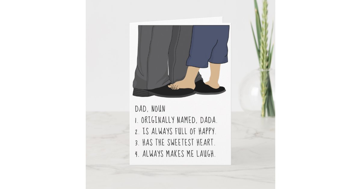Father's Day Card/Personalize Dad, noun Card | Zazzle