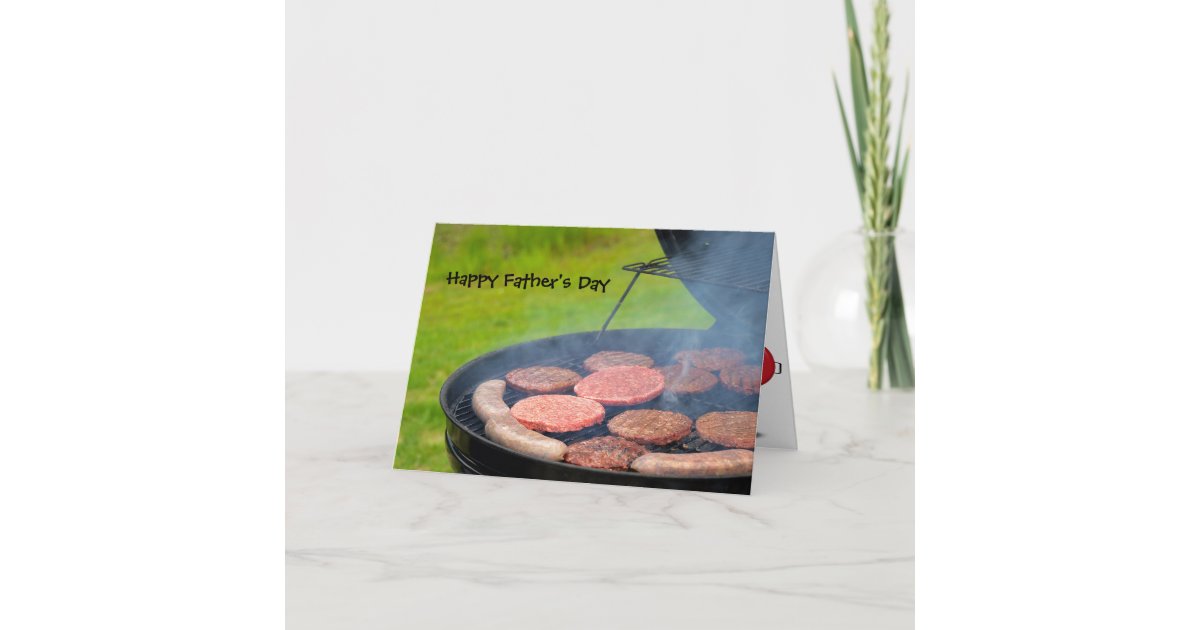 Father's Day Cookout Card | Zazzle