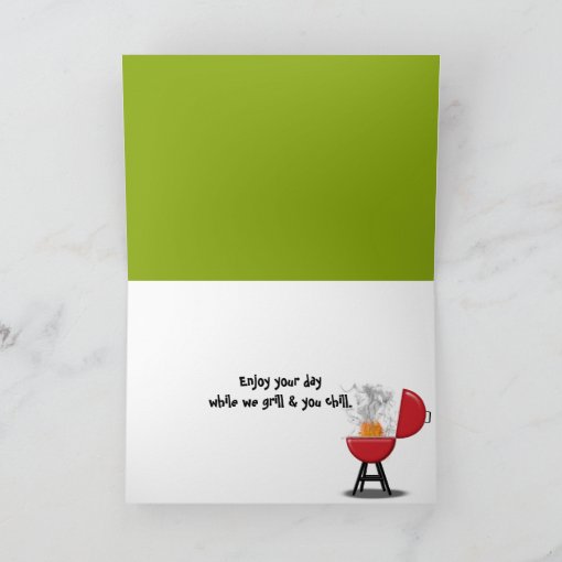 Father's Day Cookout Card | Zazzle