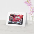 Father's Day Dad, Red Car on white Card | Zazzle