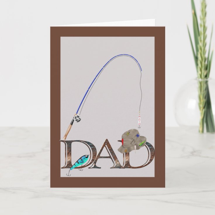 Fathers Day Fishing Card | Zazzle