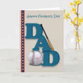 Father's Day for Dad Baseball Theme No.1 Dad Card | Zazzle