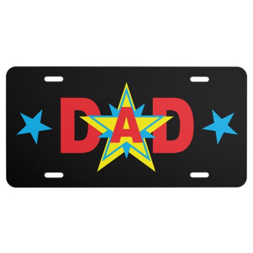 Father's Day Gift - Super Hero Dad License Plate | Zazzle