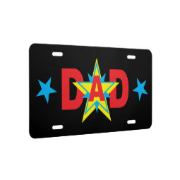 Father's Day Gift - Super Hero Dad License Plate | Zazzle