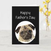 Father's Day Humor Pet, Pug Dog Card | Zazzle