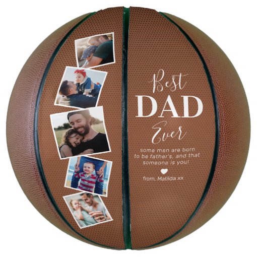 Father's Day Keepsake Basketball | Zazzle