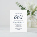 Father's Day New Dad BBQ Simple Bold Typography Invitation Postcard ...