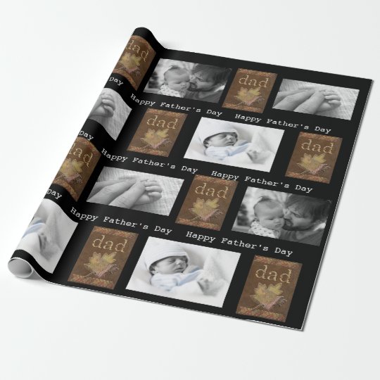 Father's Day or Birthday Dad 3/Photo Wrapping Paper | Zazzle.com