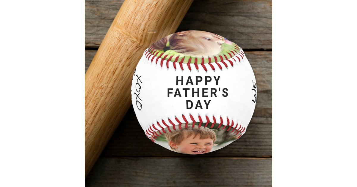 Father's Day Personalized Photo Baseball | Zazzle