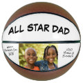 Father's Day Photo Personalized Basketball | Zazzle