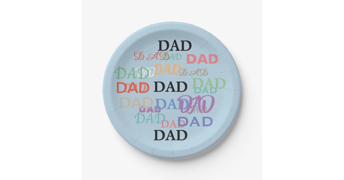 Father's Day Plates. Paper Plates | Zazzle