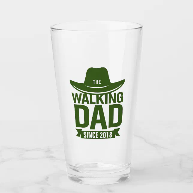 Father's Day - The Walking Dad Since… Glass | Zazzle