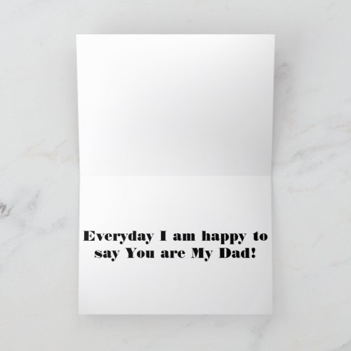 **FATHER'S DAY** TO THE MAN WHO RAISED ME CARD | Zazzle