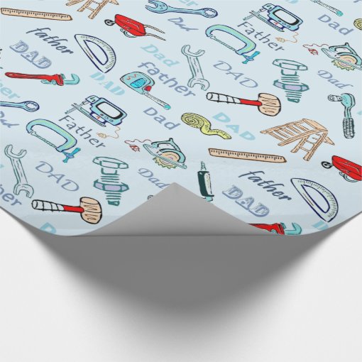 Father's Day Tools Wrapping Paper | Zazzle