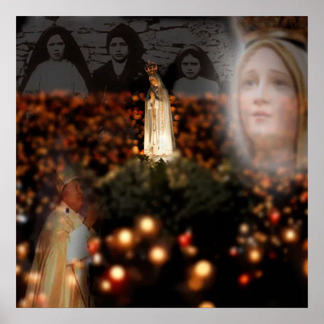 FATIMA COLLAGE POSTER | Zazzle