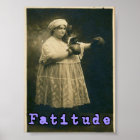 Funny Fat Lady on Beach Poster | Zazzle.com