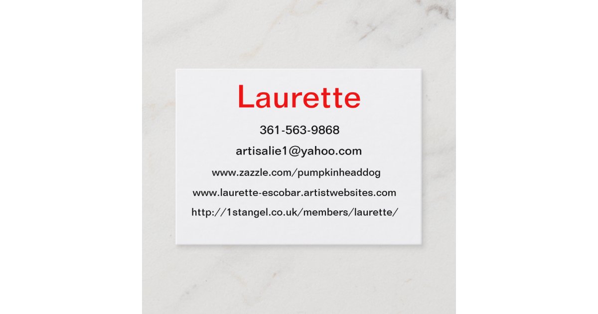 Fatty BC Business Card | Zazzle