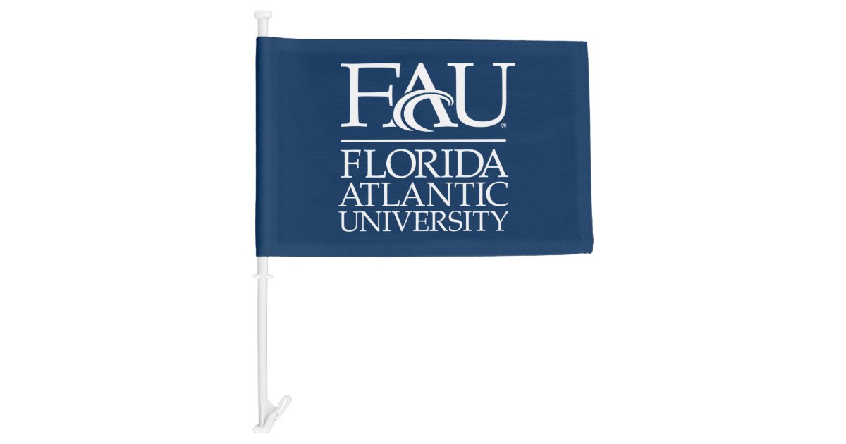 FAU Florida Atlantic University Car Flag | Zazzle
