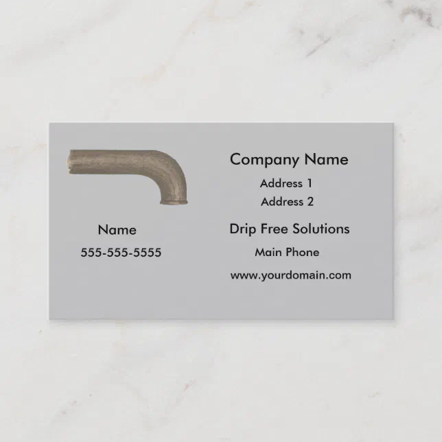 Faucet Plumbing business cards | Zazzle