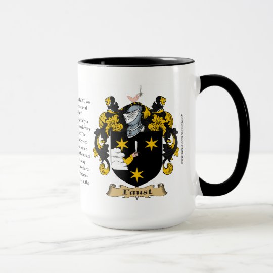 Faust Family Coat of Arms Mug | Zazzle.com