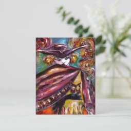 FAUST/ Mysterious Mask with Tricorn Costume Party Invitation | Zazzle