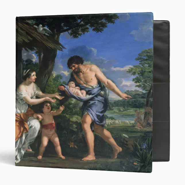 Faustulus entrusting Romulus and Remus Binder | Zazzle